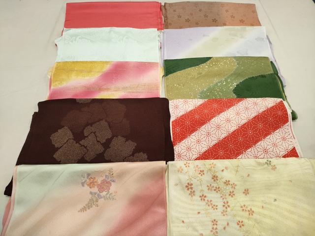 平和屋着物★和装小物　上質な帯揚げ10枚セット　逸品　DAAK7957xg