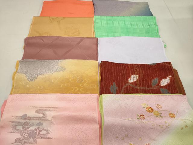 平和屋着物★和装小物　上質な帯揚げ10枚セット　逸品　DAAK7959xg