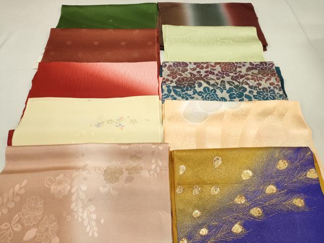 平和屋着物★和装小物　上質な帯揚げ10枚セット　逸品　DAAK7961xg