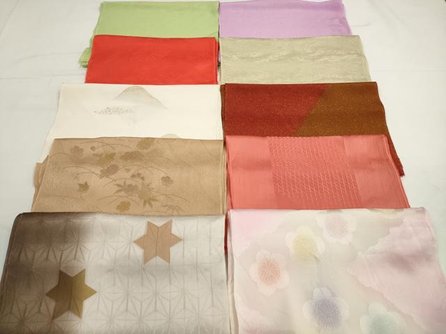 平和屋着物★和装小物　上質な帯揚げ10枚セット　逸品　DAAK7968xg