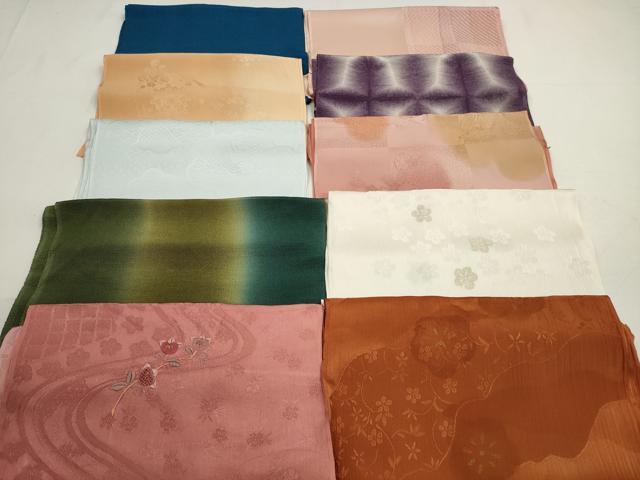 平和屋着物★和装小物　上質な帯揚げ10枚セット　逸品　DAAK7976xg