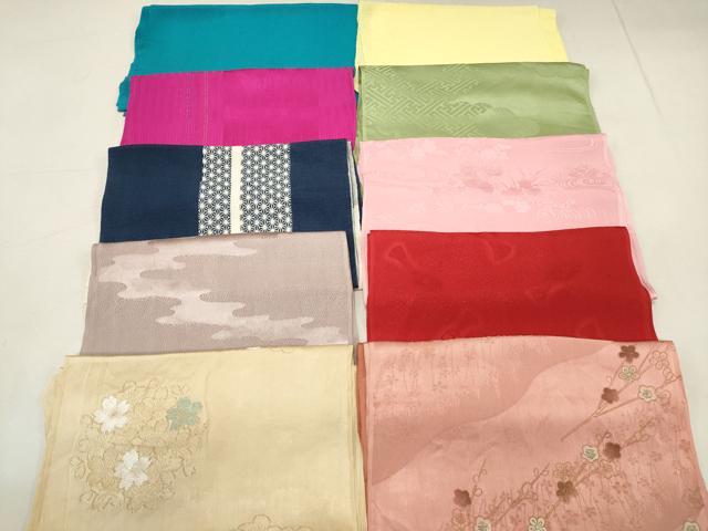 平和屋着物★和装小物　上質な帯揚げ10枚セット　逸品　DAAK7996xg