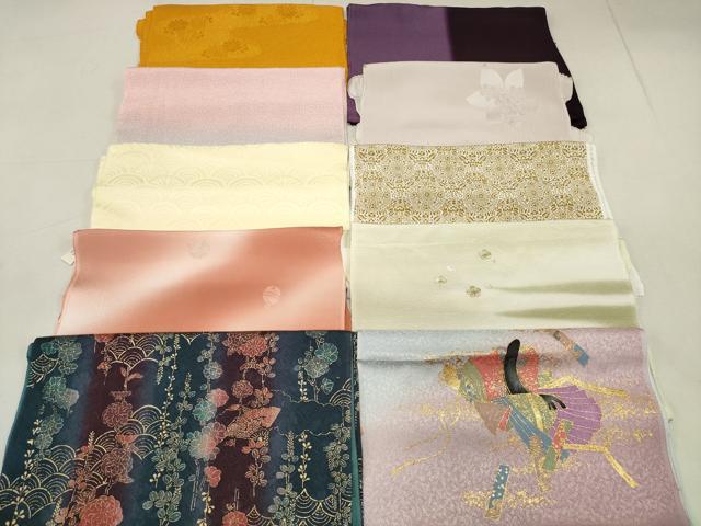平和屋着物★和装小物　上質な帯揚げ10枚セット　逸品　DAAK7999xg
