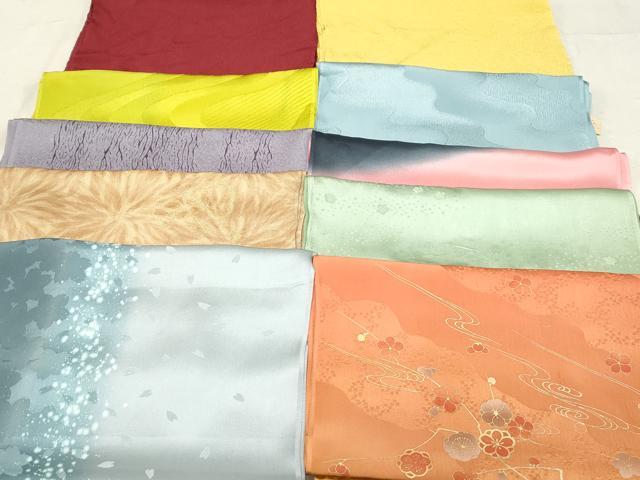 平和屋着物★和装小物　上質な帯揚げ　10枚セット　逸品　DAAK9925qa