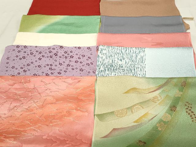 平和屋着物★和装小物　上質な帯揚げ　10枚セット　逸品　DAAK9927qa