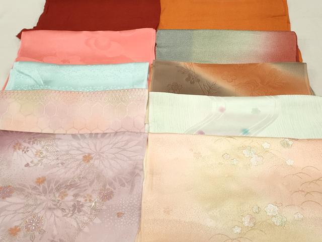 平和屋着物★和装小物　上質な帯揚げ　10枚セット　逸品　DAAK9929qa