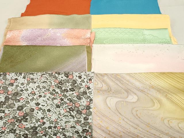 平和屋着物★和装小物　上質な帯揚げ　10枚セット　逸品　DAAK9932qa