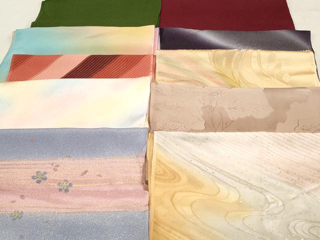 平和屋着物★和装小物　上質な帯揚げ　10枚セット　逸品　DAAK9933qa