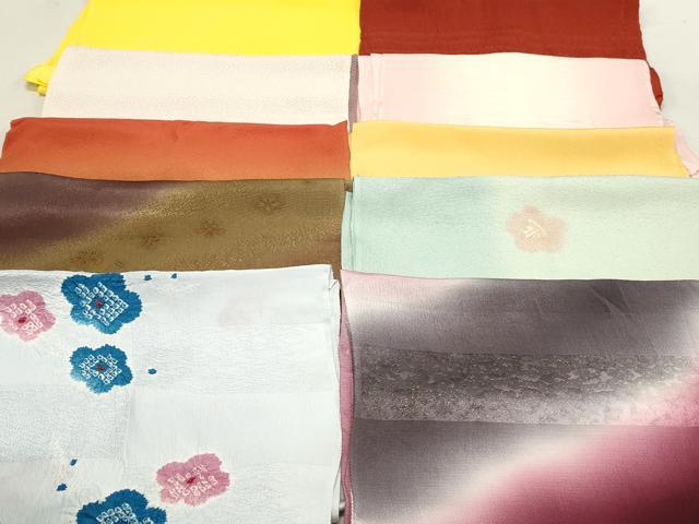 平和屋着物★和装小物　上質な帯揚げ　10枚セット　逸品　DAAK9976qa