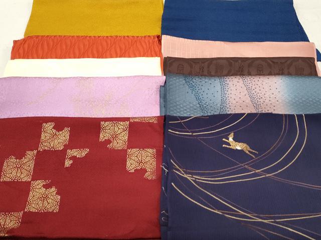 平和屋着物★和装小物　上質な帯揚げ　10枚セット　逸品　DAAM7502qa