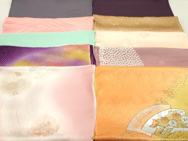 平和屋着物★和装小物　上質な帯揚げ　10枚セット　逸品　DAAM7510qa