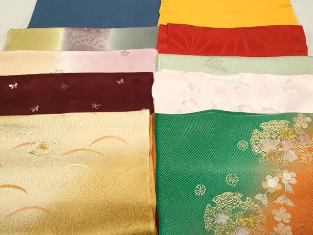 平和屋着物★和装小物　上質な帯揚げ　10枚セット　逸品　DAAM7512qa
