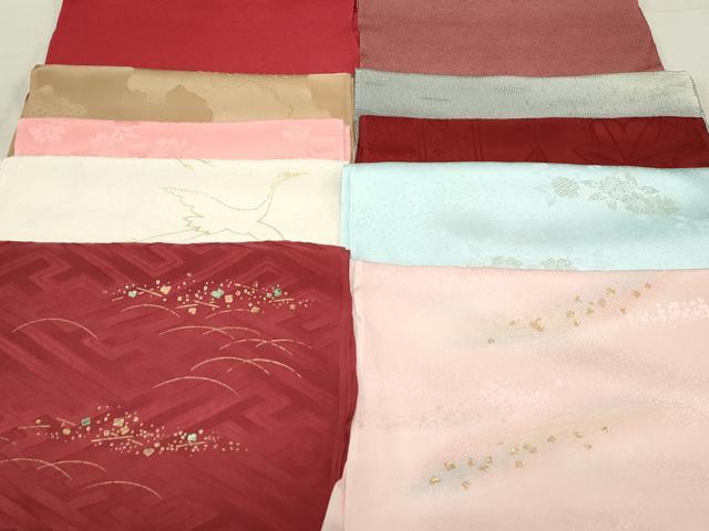 平和屋着物★和装小物　上質な帯揚げ　10枚セット　逸品　DAAM7522qa