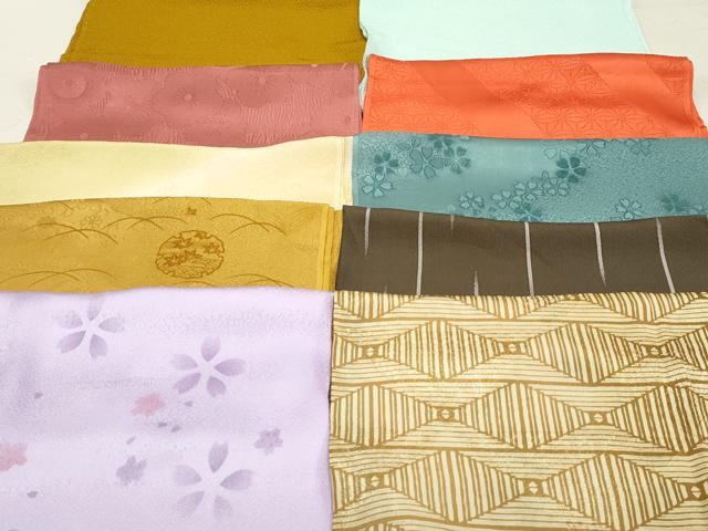 平和屋着物★和装小物　上質な帯揚げ　10枚セット　逸品　DAAM7524qa
