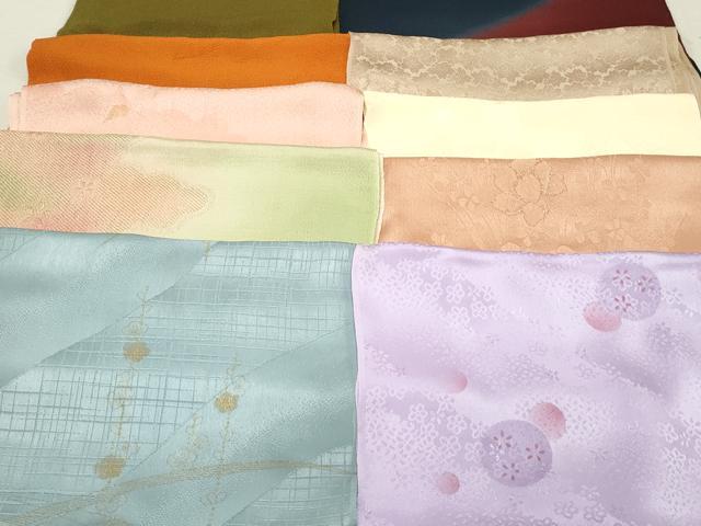 平和屋着物★和装小物　上質な帯揚げ　10枚セット　逸品　DAAM7527qa