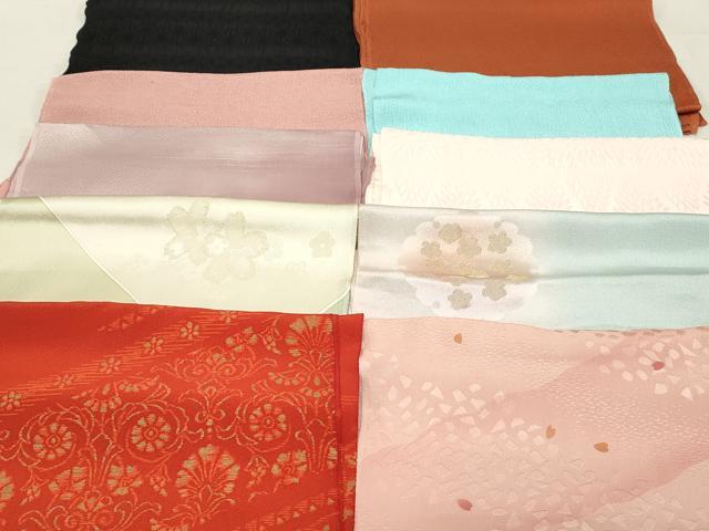 平和屋着物★和装小物　上質な帯揚げ　10枚セット　逸品　DAAM7528qa