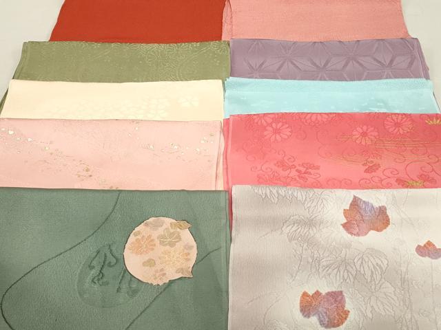 平和屋着物★和装小物　上質な帯揚げ　10枚セット　逸品　DAAM7530qa