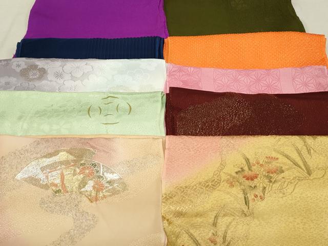 平和屋着物★和装小物　上質な帯揚げ　10枚セット　逸品　DAAM7532qa