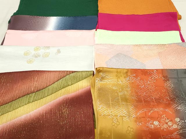平和屋着物★和装小物　上質な帯揚げ　10枚セット　逸品　DAAM7533qa