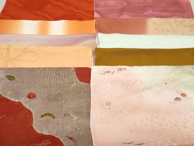 平和屋着物★和装小物　上質な帯揚げ　10枚セット　逸品　DAAM7535qa