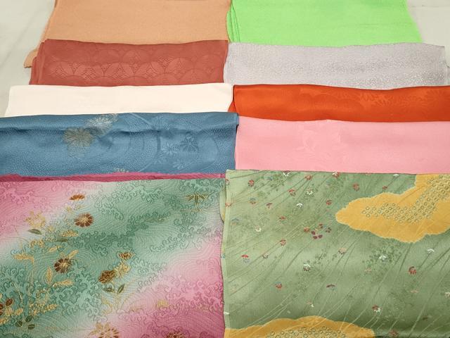 平和屋着物★和装小物　上質な帯揚げ　10枚セット　逸品　DAAM7538qa