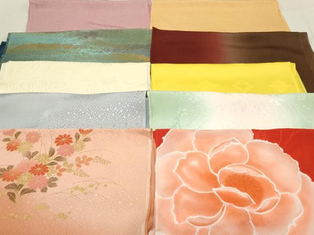 平和屋着物★和装小物　上質な帯揚げ　10枚セット　逸品　DAAM7542qa