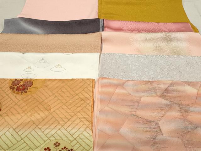 平和屋着物★和装小物　上質な帯揚げ　10枚セット　逸品　DAAM7547qa