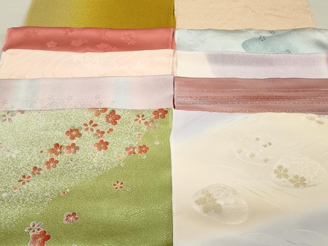 平和屋着物★和装小物　上質な帯揚げ　10枚セット　逸品　DAAM7552qa