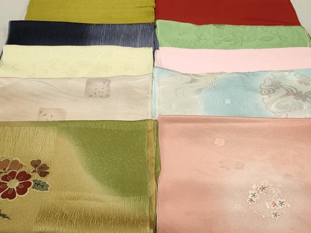 平和屋着物★和装小物　上質な帯揚げ　10枚セット　逸品　DAAM7557qa