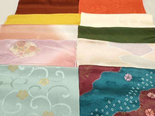 平和屋着物★和装小物　上質な帯揚げ　10枚セット　逸品　DAAM7560qa