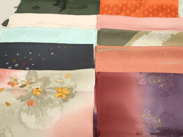 平和屋着物★和装小物　上質な帯揚げ　10枚セット　逸品　DAAM7563qa