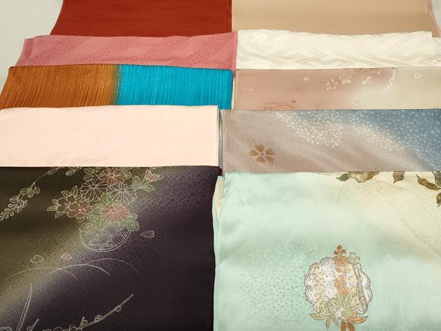 平和屋着物★和装小物　上質な帯揚げ　10枚セット　逸品　DAAM7565qa