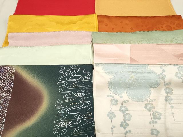 平和屋着物★和装小物　上質な帯揚げ　10枚セット　逸品　DAAM7613qa