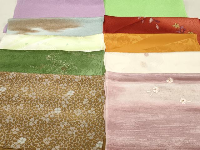 平和屋着物★和装小物　上質な帯揚げ　10枚セット　逸品　DAAM7614qa