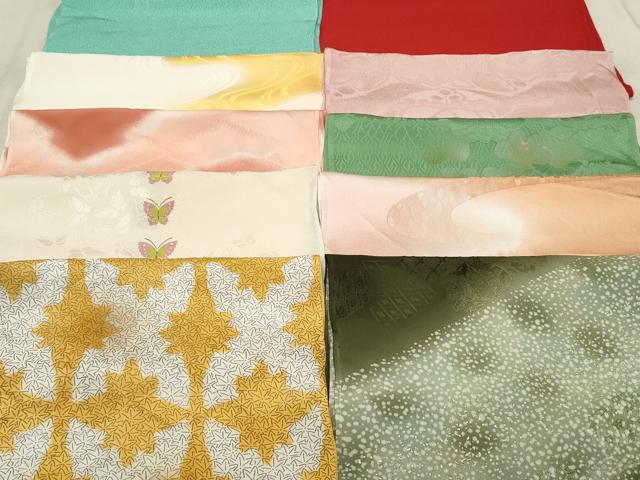 平和屋着物★和装小物　上質な帯揚げ　10枚セット　逸品　DAAM7619qa