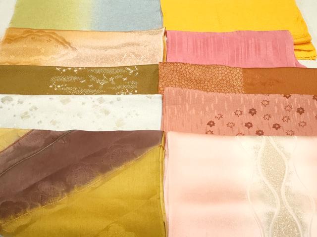 平和屋着物★和装小物　上質な帯揚げ　10枚セット　逸品　DAAM7639qa