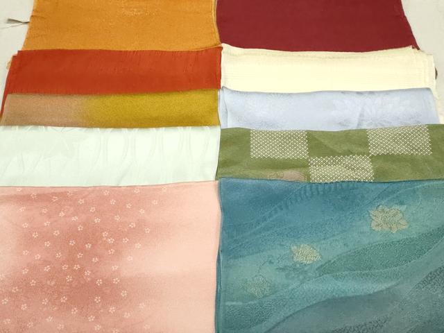 平和屋着物★和装小物　上質な帯揚げ　10枚セット　逸品　DAAM7640qa