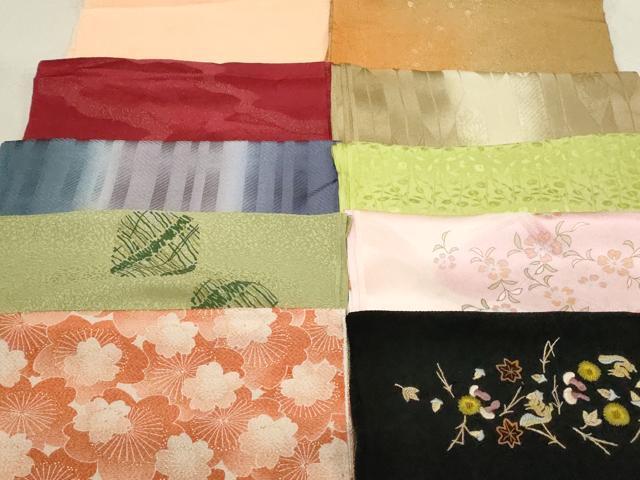平和屋着物★和装小物　上質な帯揚げ　10枚セット　逸品　DAAM7645qa