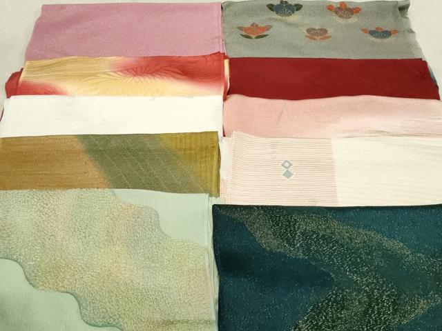 平和屋着物★和装小物　上質な帯揚げ　10枚セット　逸品　DAAM7651qa