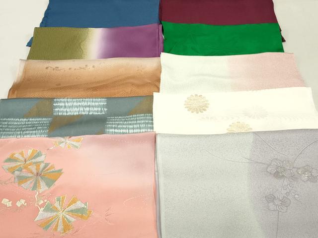 平和屋着物★和装小物　上質な帯揚げ　10枚セット　逸品　DAAM7776qa