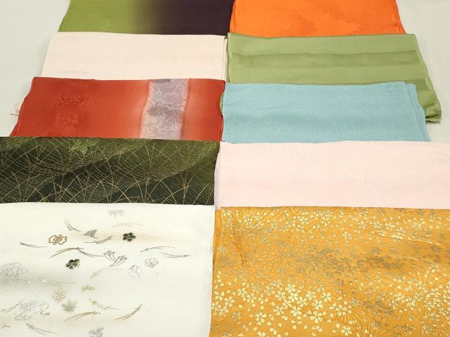 平和屋着物★和装小物　上質な帯揚げ　10枚セット　逸品　DAAM7783qa