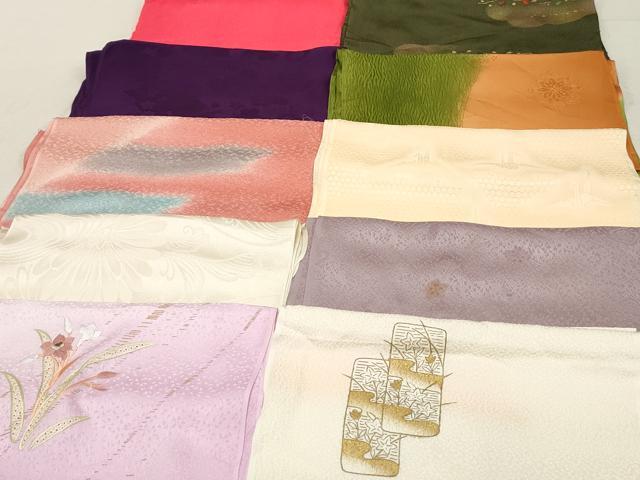 平和屋着物★和装小物　上質な帯揚げ　10枚セット　逸品　DAAM7787qa