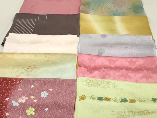 平和屋着物★和装小物　上質な帯揚げ　10枚セット　逸品　DAAM7788qa