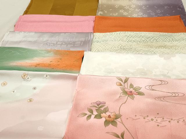 平和屋着物★和装小物　上質な帯揚げ　10枚セット　逸品　DAAM7791qa