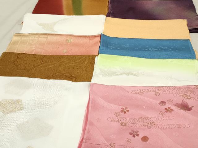 平和屋着物★和装小物　上質な帯揚げ　10枚セット　逸品　DAAM7800qa