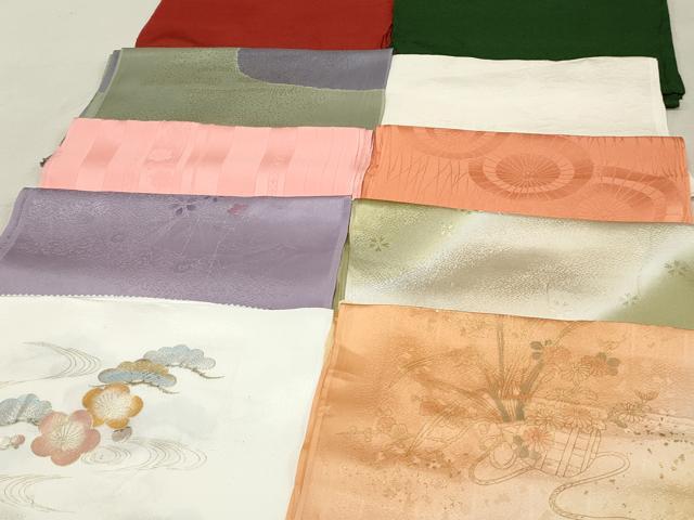 平和屋着物★和装小物　上質な帯揚げ　10枚セット　逸品　DAAM7810qa