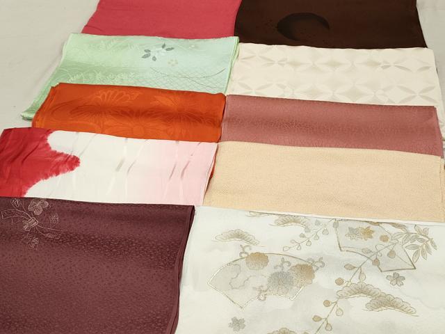 平和屋着物★和装小物　上質な帯揚げ　10枚セット　逸品　DAAM7813qa