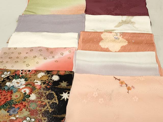 平和屋着物★和装小物　上質な帯揚げ　10枚セット　逸品　DAAM7817qa