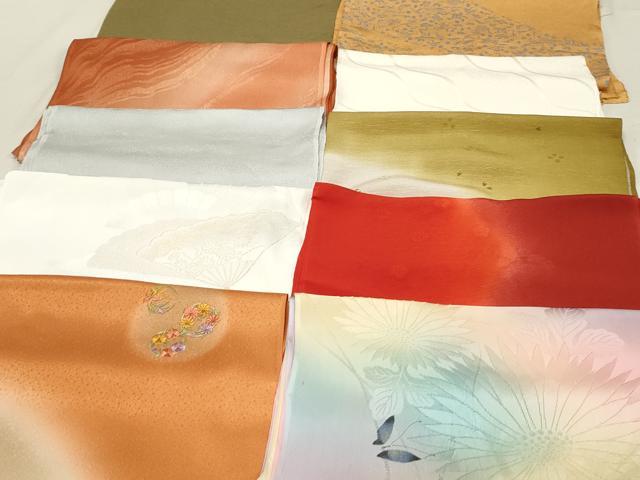 平和屋着物★和装小物　上質な帯揚げ　10枚セット　逸品　DAAM7820qa