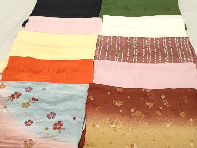 平和屋着物★和装小物　上質な帯揚げ　10枚セット　逸品　DAAM7824qa